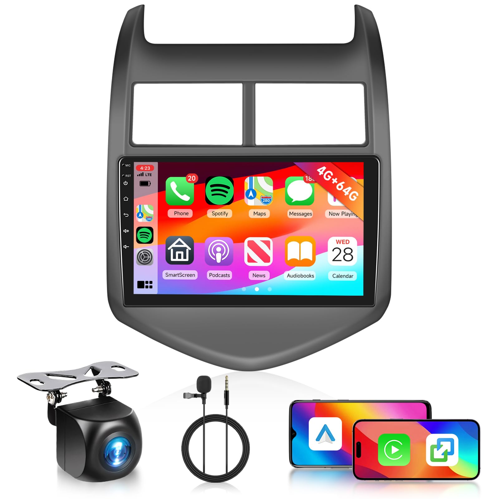 Snapklik.com : 4G+64G Android Car Stereo For Chevrolet Aveo Sonic 2011 ...