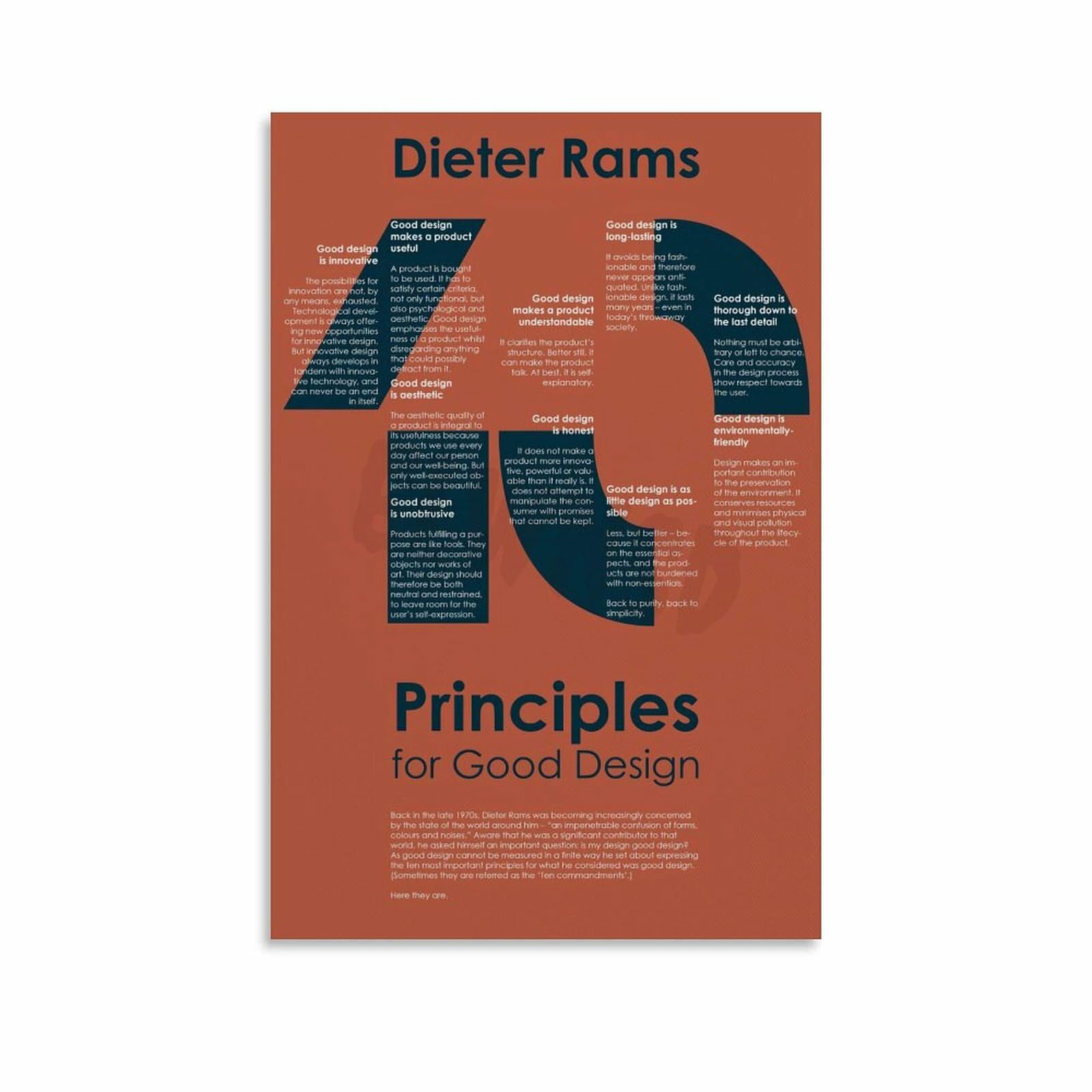 Principles Of Good Design Poster