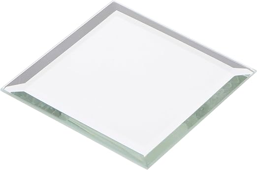 Amazon.com: Plymor Square 3mm Beveled Glass Mirror, 2.5 inch x 2.5 inch ...