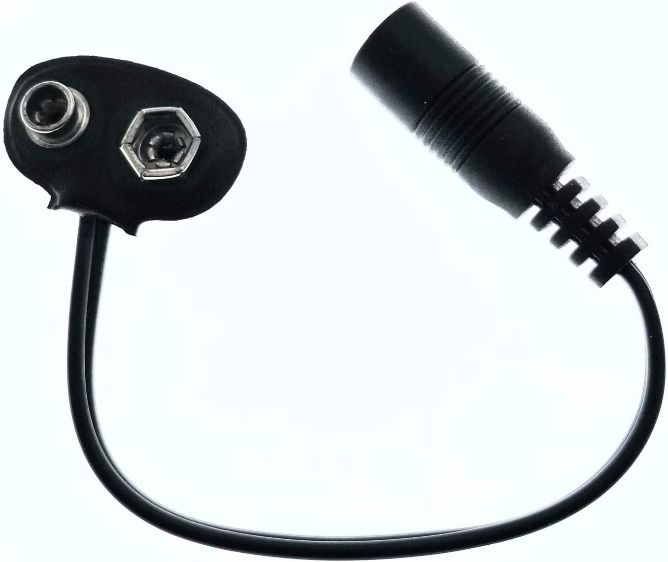 Amazon.com: 9v Battery Eliminator Snap Connector Conversion Adapter to ...