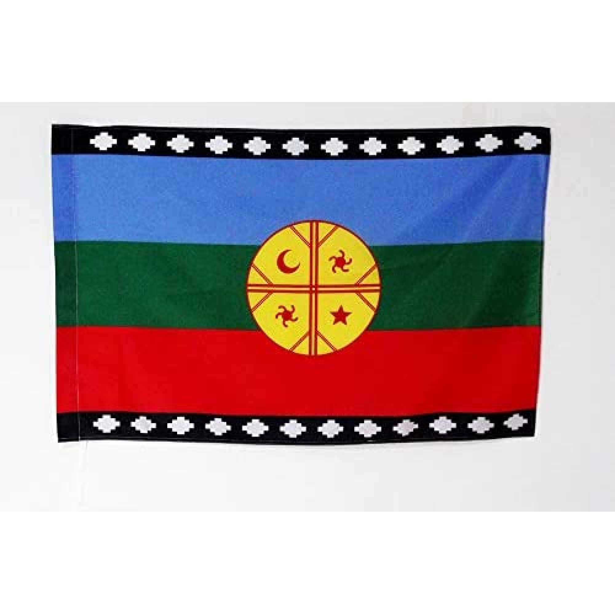Amazon.com : Mapuche People of Chile Flag 3' x 5' for a pole ...