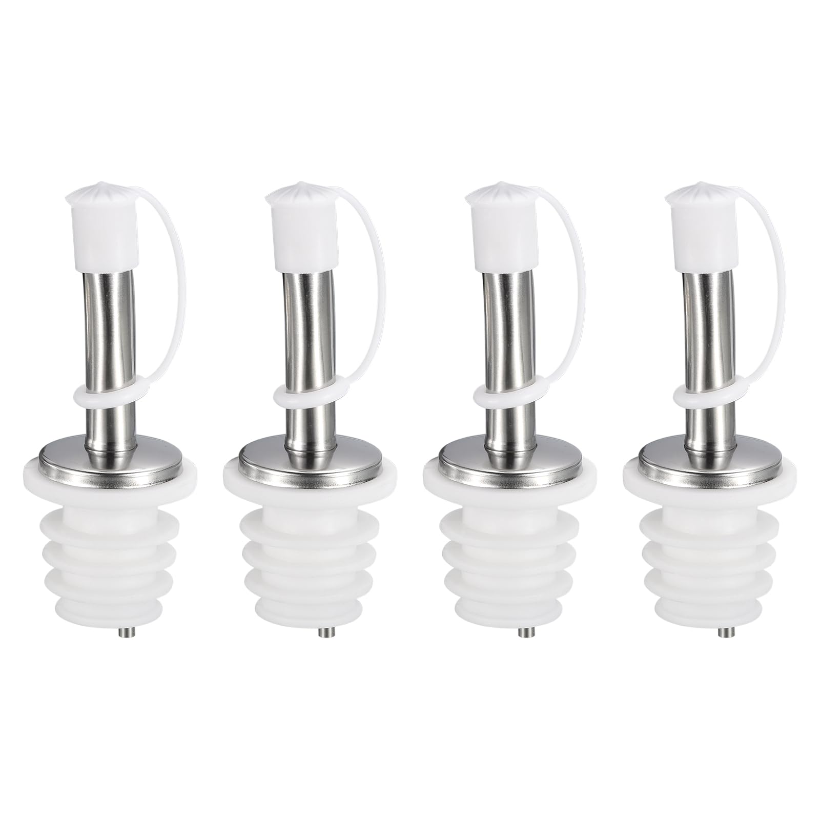 Amazon.com: uxcell Stainless Steel Bottle Pourers, 4Pcs 75mm/2.95 ...
