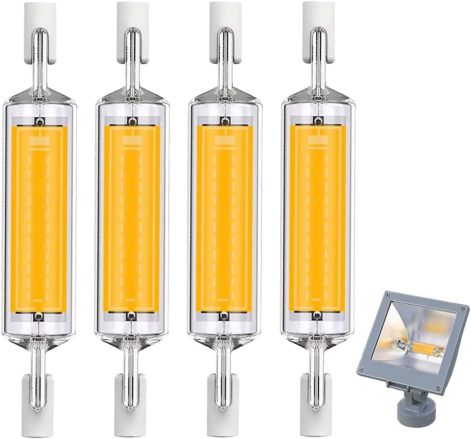 LUFEIS R7S LED Bulb, Warm White Dimmable 10W R7S LED Bulbs, 10W R7S ...