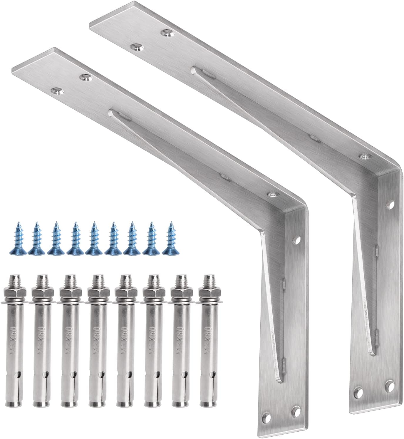 Amazon.com: (8) 8" Aluminum L-Type Boat Trailer Bunk Bracket Kit with ...