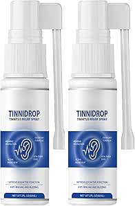 60ML Tinnidrop Spray para Alivio del Tinnitus, Zumbidos en los Oídos ...