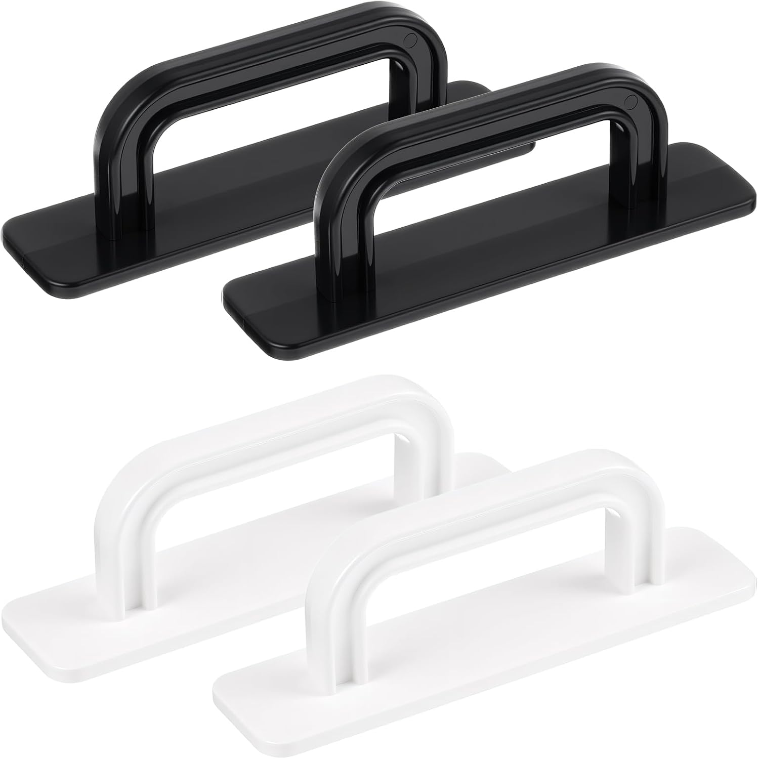 Ymapinc 4 Pack Stick on Handle, Self Adhesive Door Handle No Drill Self ...