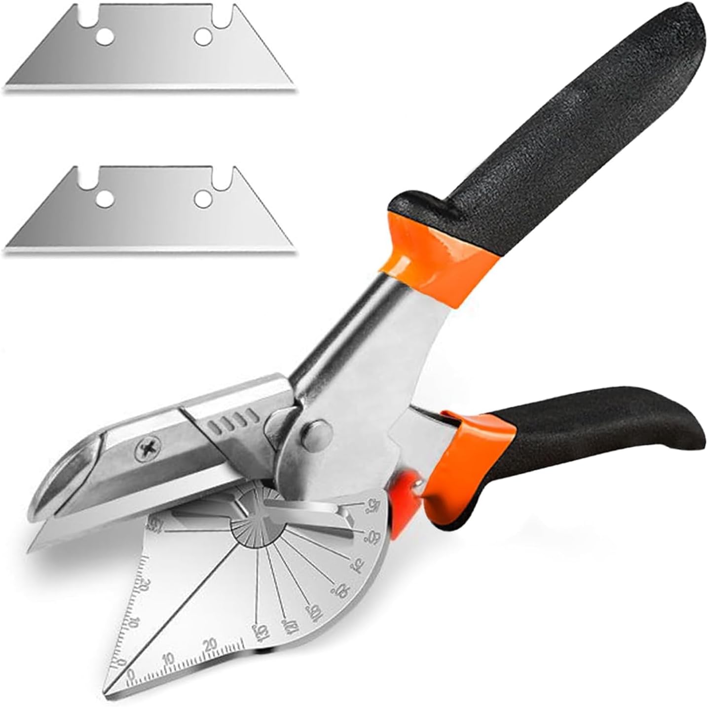 SULIVES Miter Shears (45° to 135°) Multi-Angle Trim Cutter with Spare ...