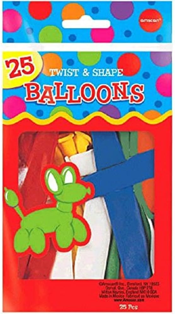 Amazon.com: Vibrant Twist & Shape Latex Balloon Mix - 11" (Pack Of 25 ...