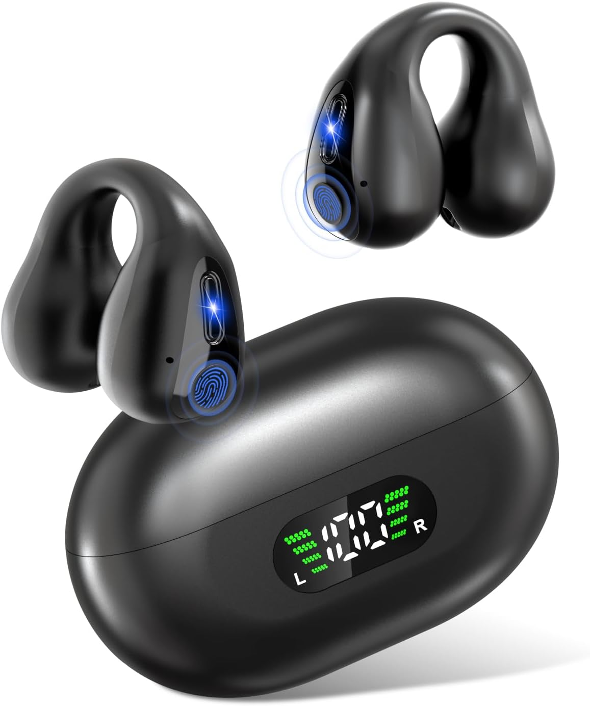 HobbyOne 2024 New Model Ear Cuff Earphones, Bluetooth Wireless Ear ...