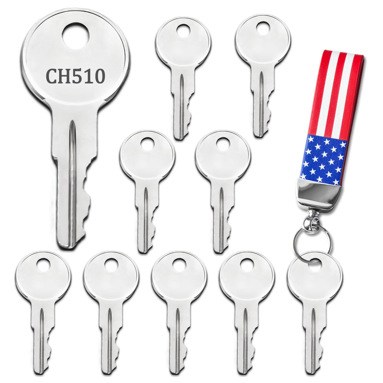 Amazon.com: 10PCS Equipment Keys CH510, Fit Some Truck Boxes and ...