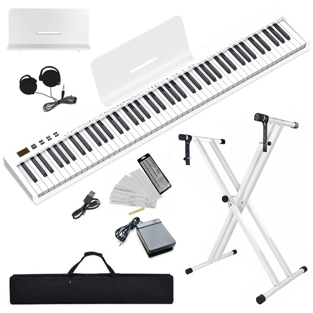 Amazon.com: NikoMaku Piano Keyboard 88 Keys Semi-weighted Compact ...