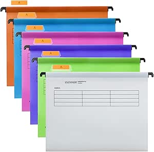 Hiziwimi 24Pcs A4 Suspension Files [Pack 24], PP Material Filing ...