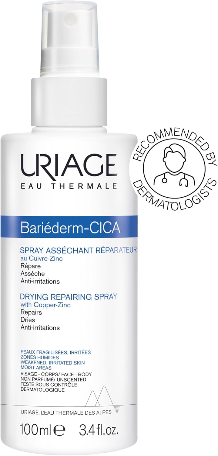 Uriage Bariderm-Cica Spray Reparador Secante SOS con Esmectita y ...