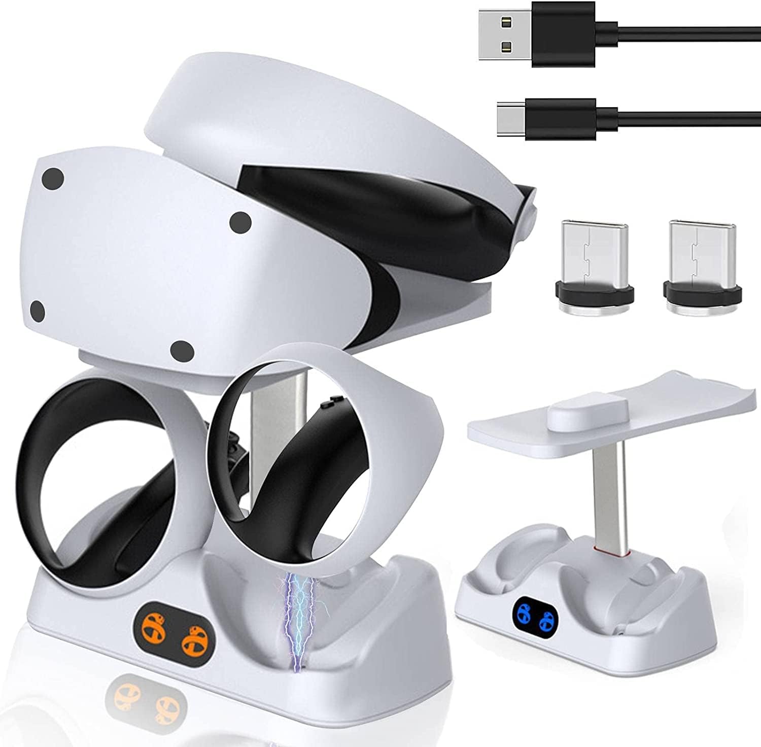 Amazon.com: Charging Station for PS VR2, PSVR 2 Charging Station with VR Headset Holder Display ...