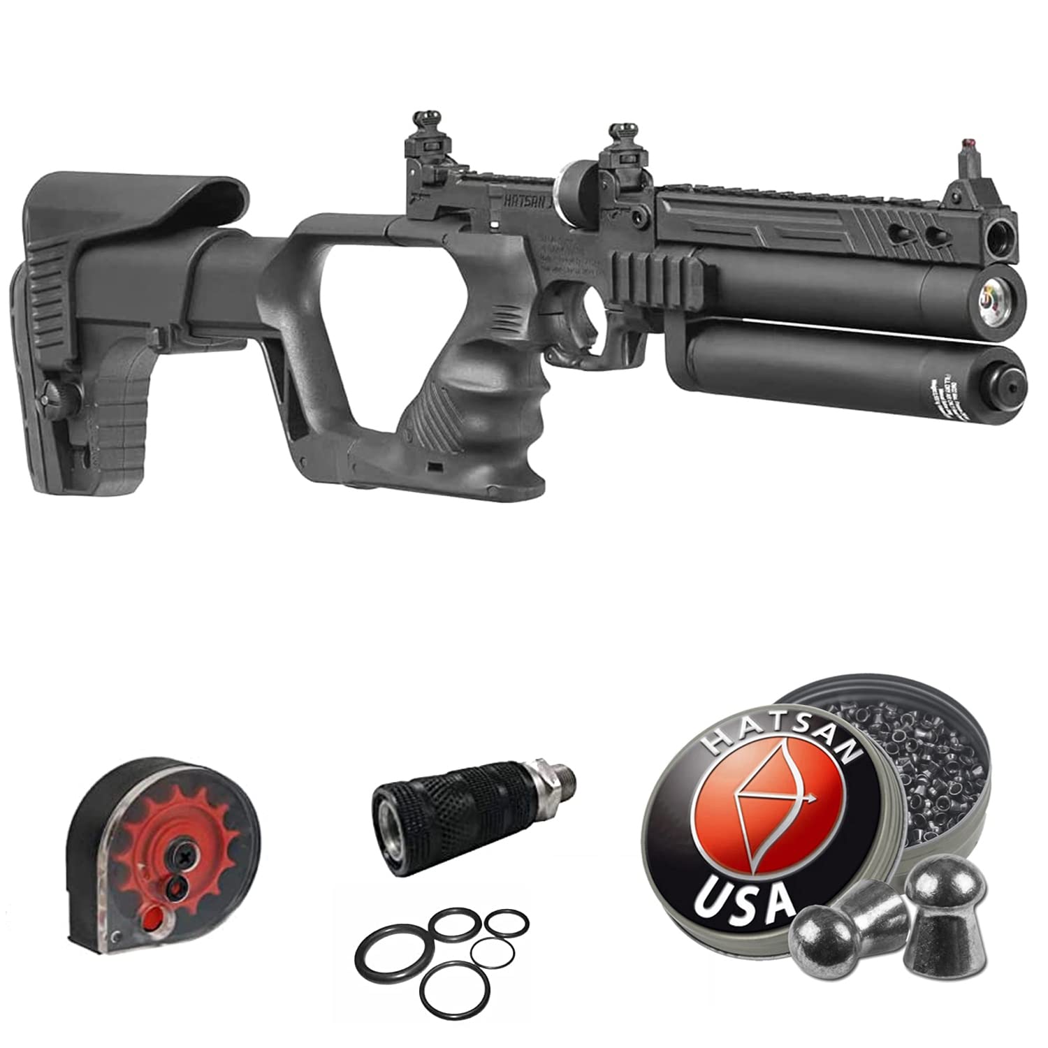 Buy Hatsan Jet PCP Air Convertible Air Pistol/Carbine 3 Calibers ...