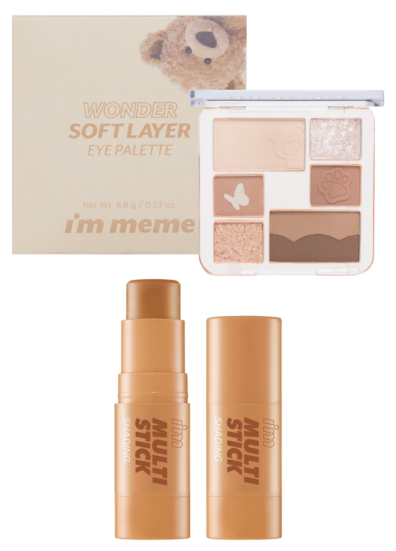 Amazon.com: I'M MEME Wonder Soft Layer Palette 01 My Teddy, 0.23 Oz ...