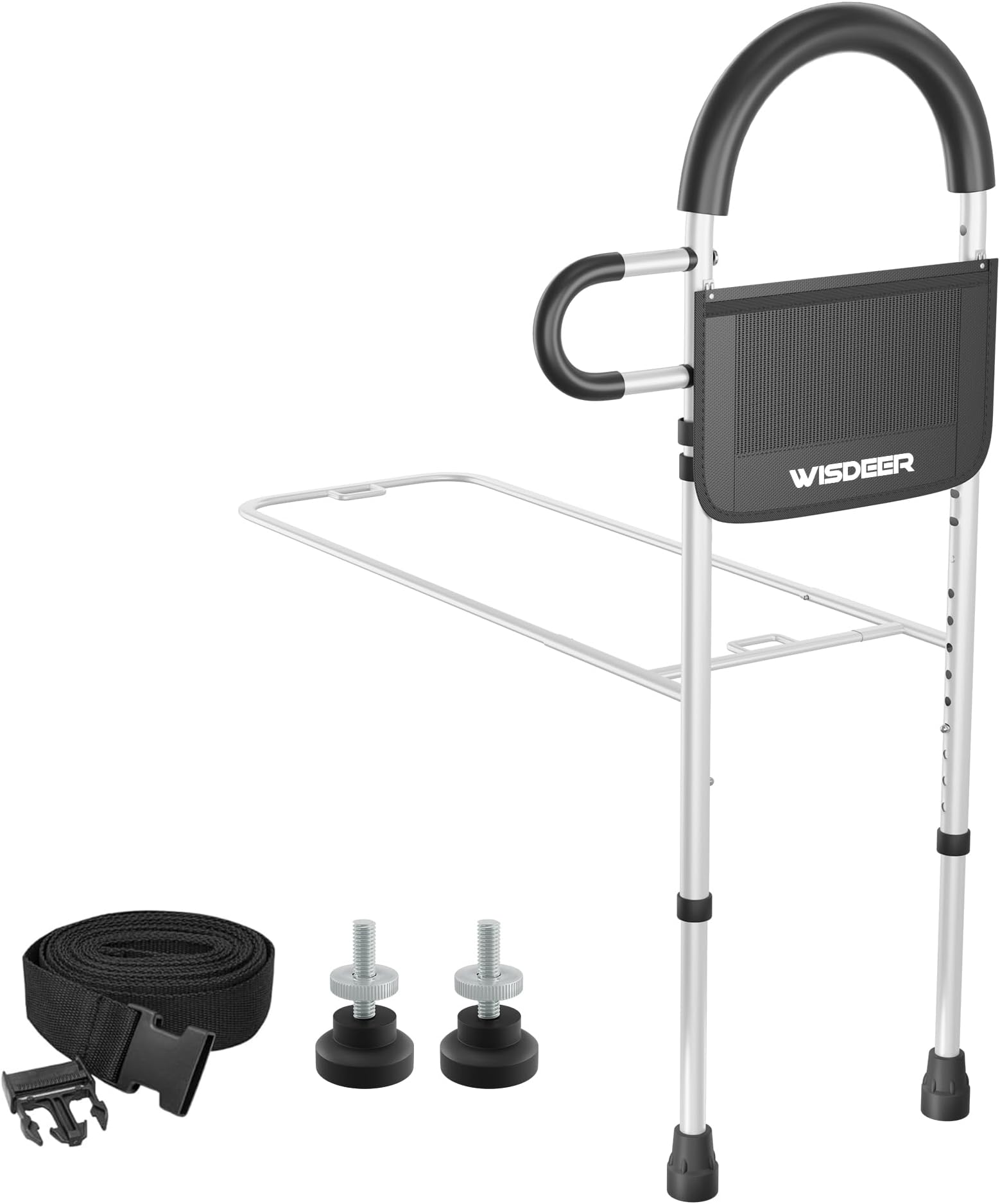 Amazon.com: Bed Rails for Elderly Adults Safety with Storage Pocket ...