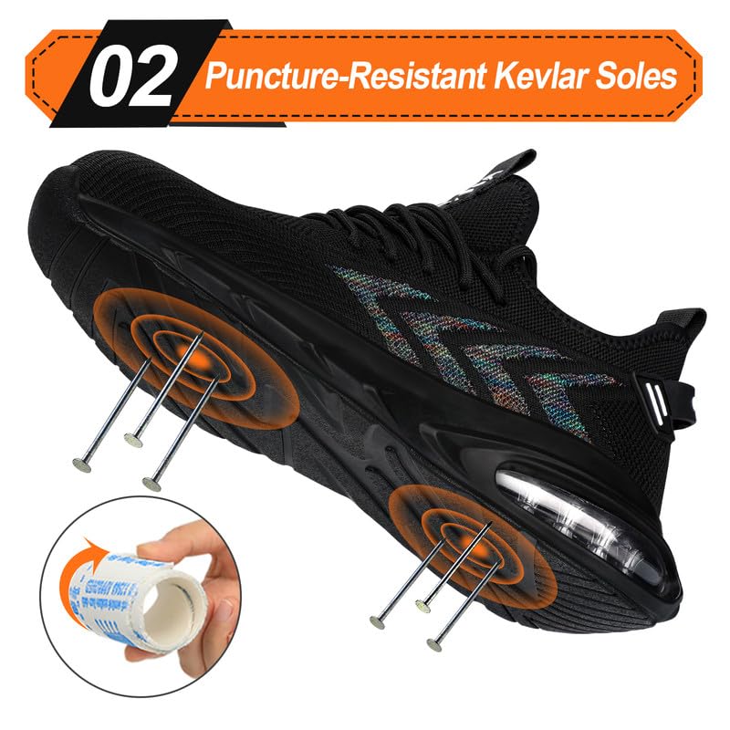 Snapklik.com : Steel Toe Shoes For Men Women Safety Work Shoes ...