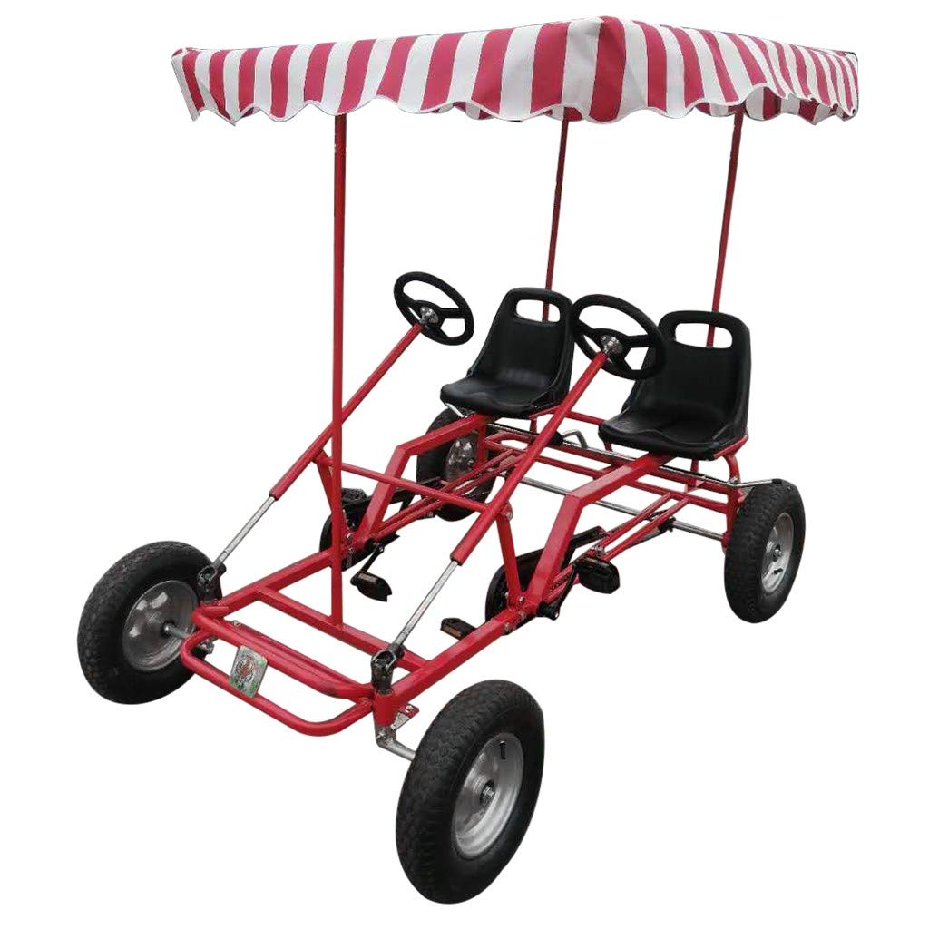 Buy Adult Quad Bike 4-Wheel Bicycle Bike for Men & Women with Canopy ...