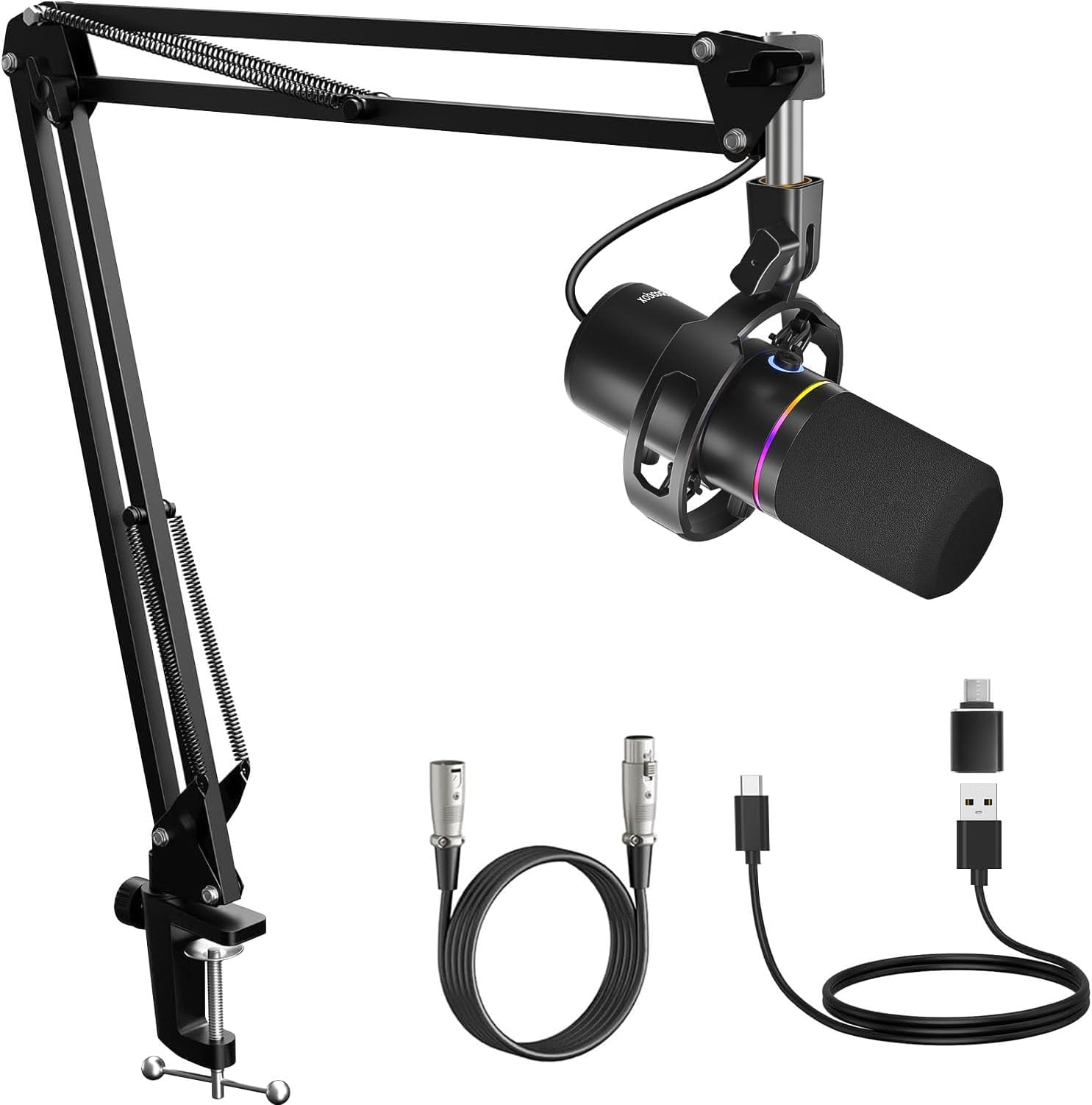 Amazon.com: socodox XLR/USB Dynamic Microphone Kit, PC Microphone for ...