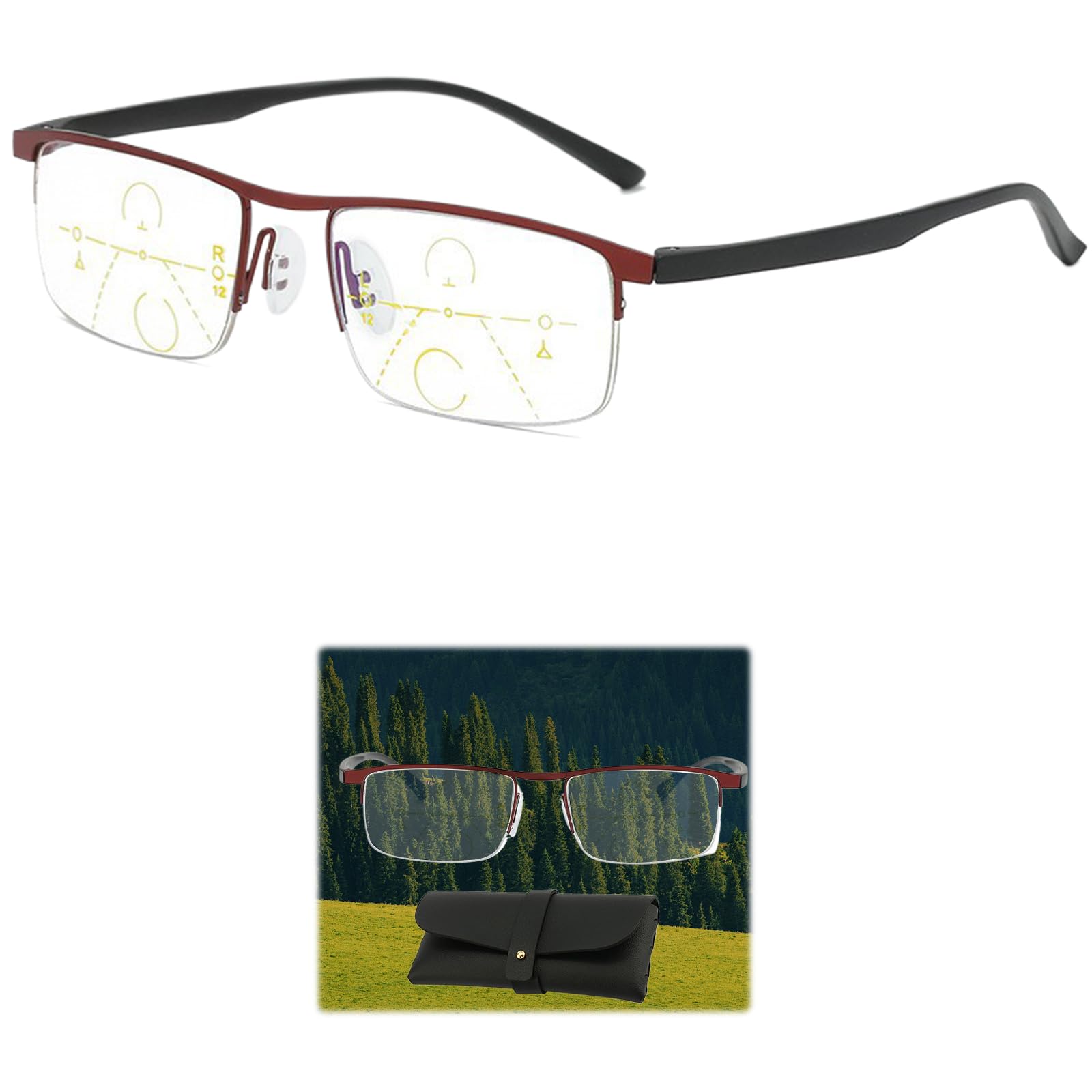 WUSANNA Sherum Intellireaders Men's Progressive Remote and Close ...