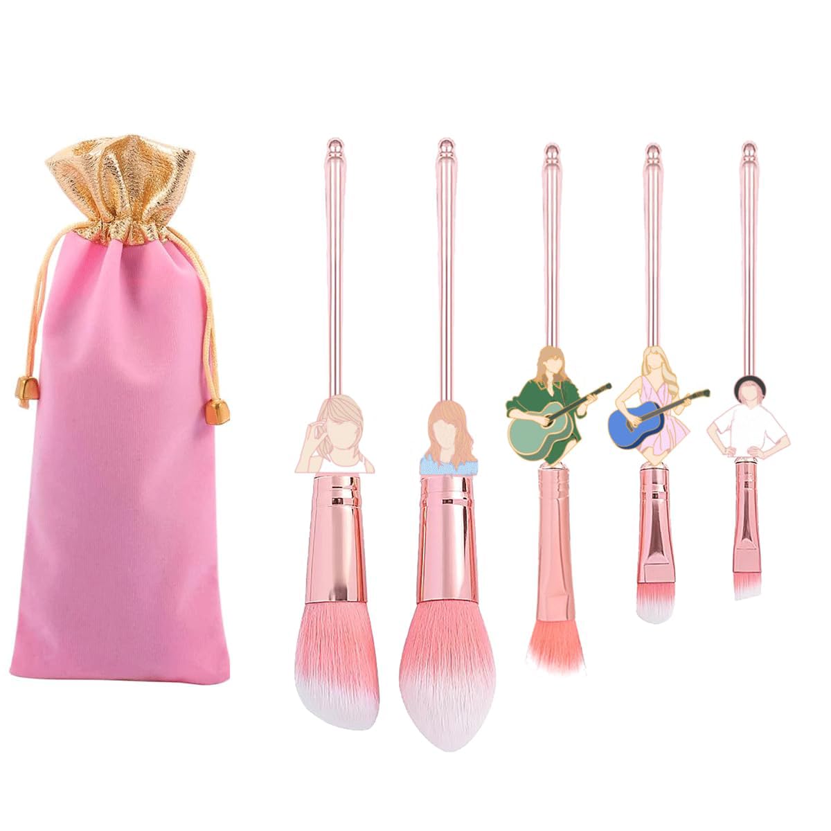 Amazon.com: 5PCS Popular Siinger Tay lor Theme Makeup Brushes Set ...