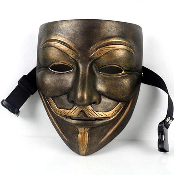 Amazon.com: V for Vendetta Mask, Anonymous Guy Masks for Halloween ...