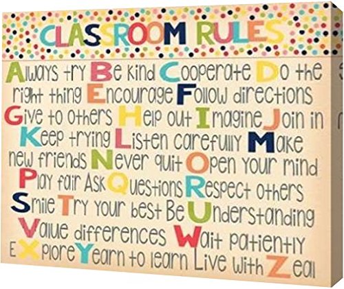 Buy PrintArt GW-POD-48-AG1114-12x10 Classroom Rules II,12" x 10" Online ...
