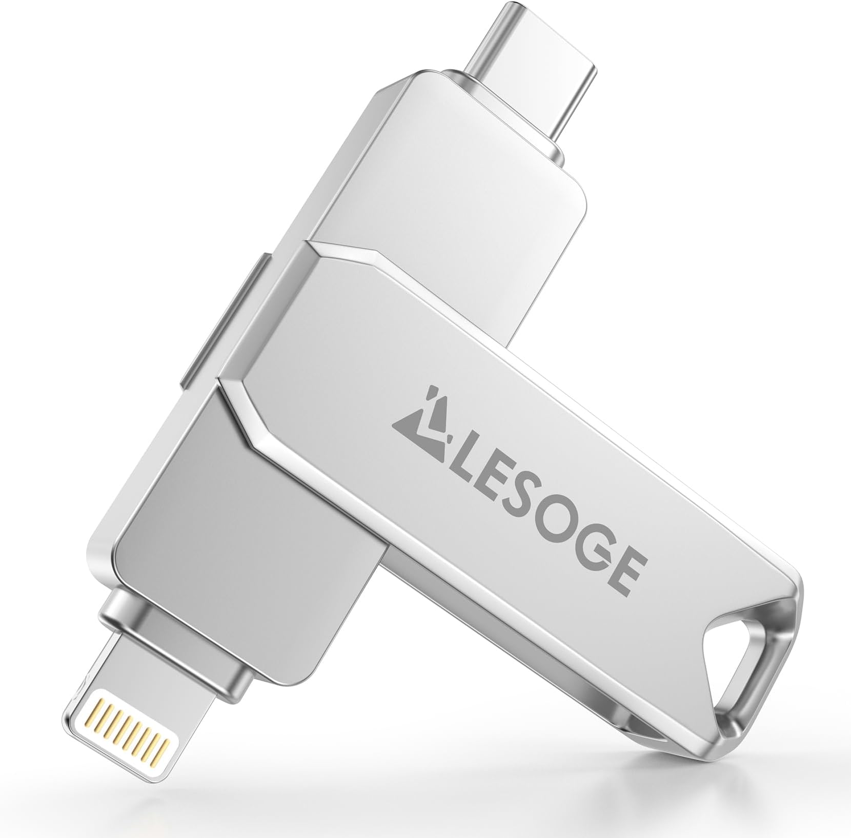 LESOGE Cle USB iPhone 256 Go Apple Certifié MFI, 3 en 1 Clé Flash Drive ...