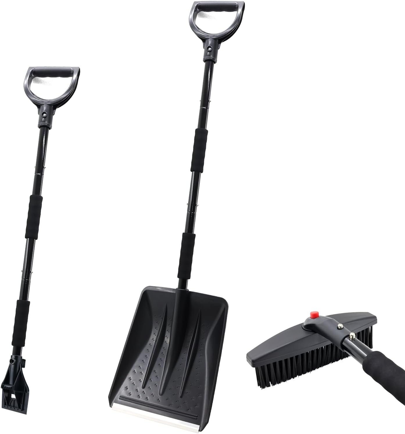 Amazon.com: Snow Brush for Car, 3-in-1 Detachable and Extendable ...