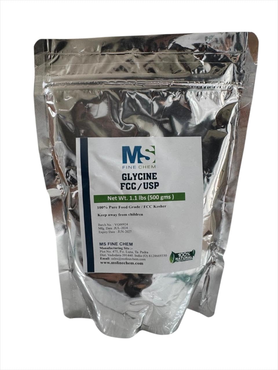 Amazon.com: Glycine Powder - FCC/USP Glycine Supplements, Glycine ...