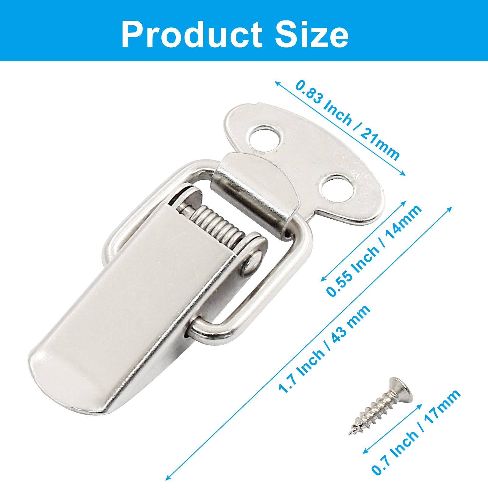 Spring Toggle Latch Hitefu 10-Pack 90-Degree Spring Loaded Toggle ...