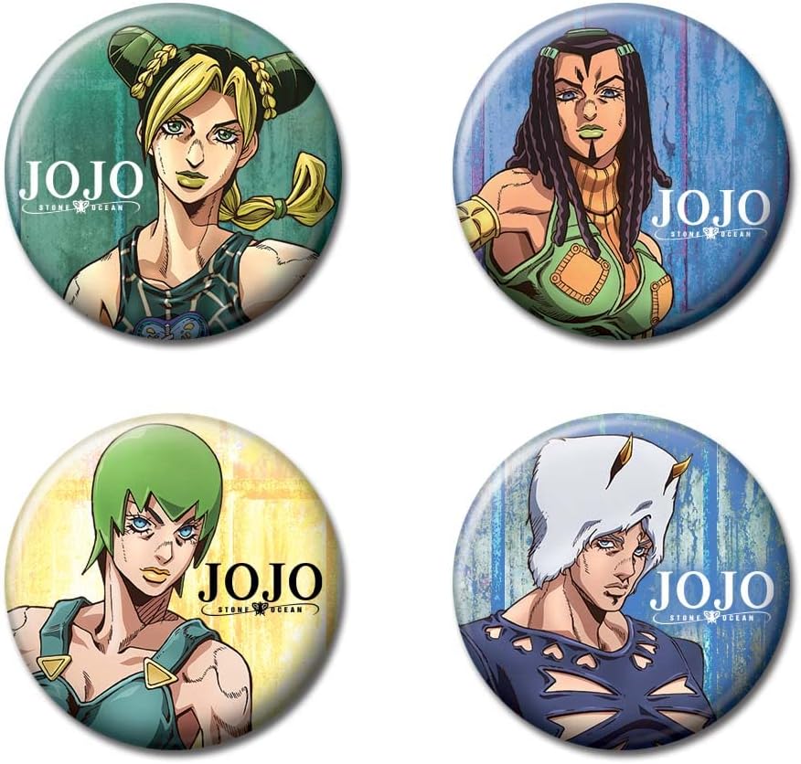 Amazon.com: Ata-Boy Jojo's Bizarre Adventure Button Set - Jojo Stone ...