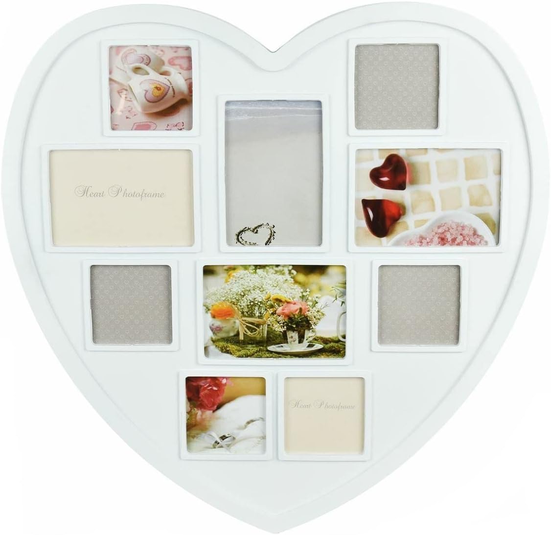 Youyijia Heart Shape Photo Frame 6 Photos 3D Large Heart Photo Frame ...