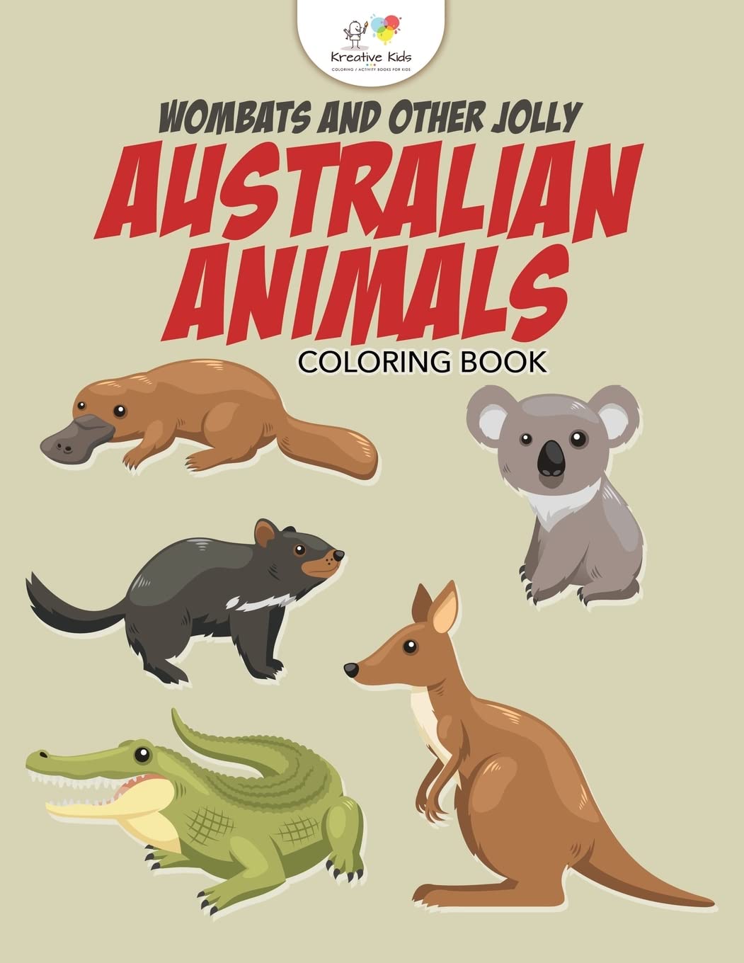 Wombats and Other Jolly Australian Animals Coloring Book: Kids ...
