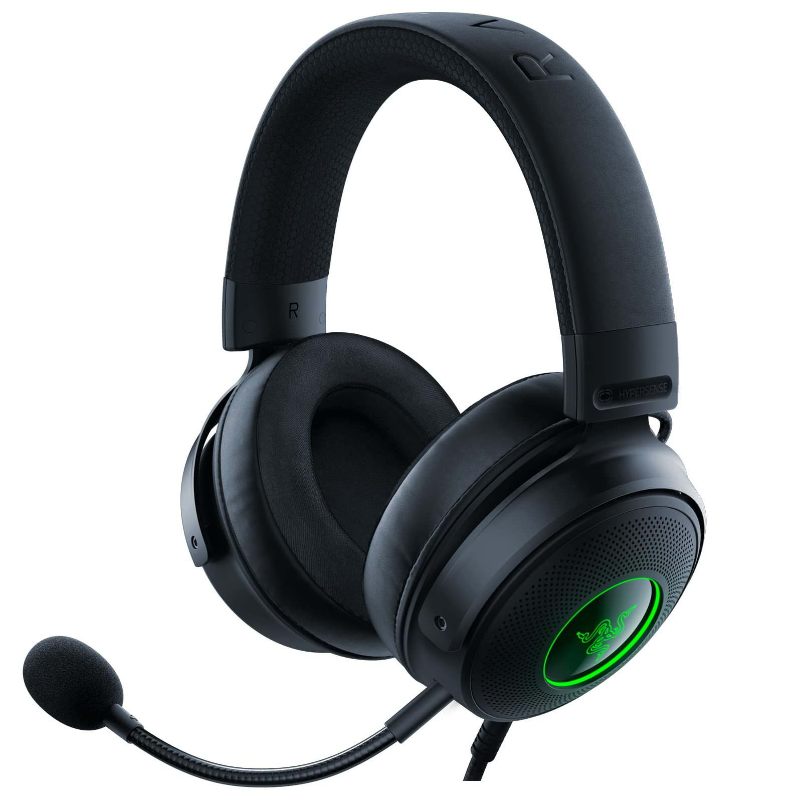 Razer Kraken V3 HyperSense Wired USB Gaming Headset w/Haptic Technology ...