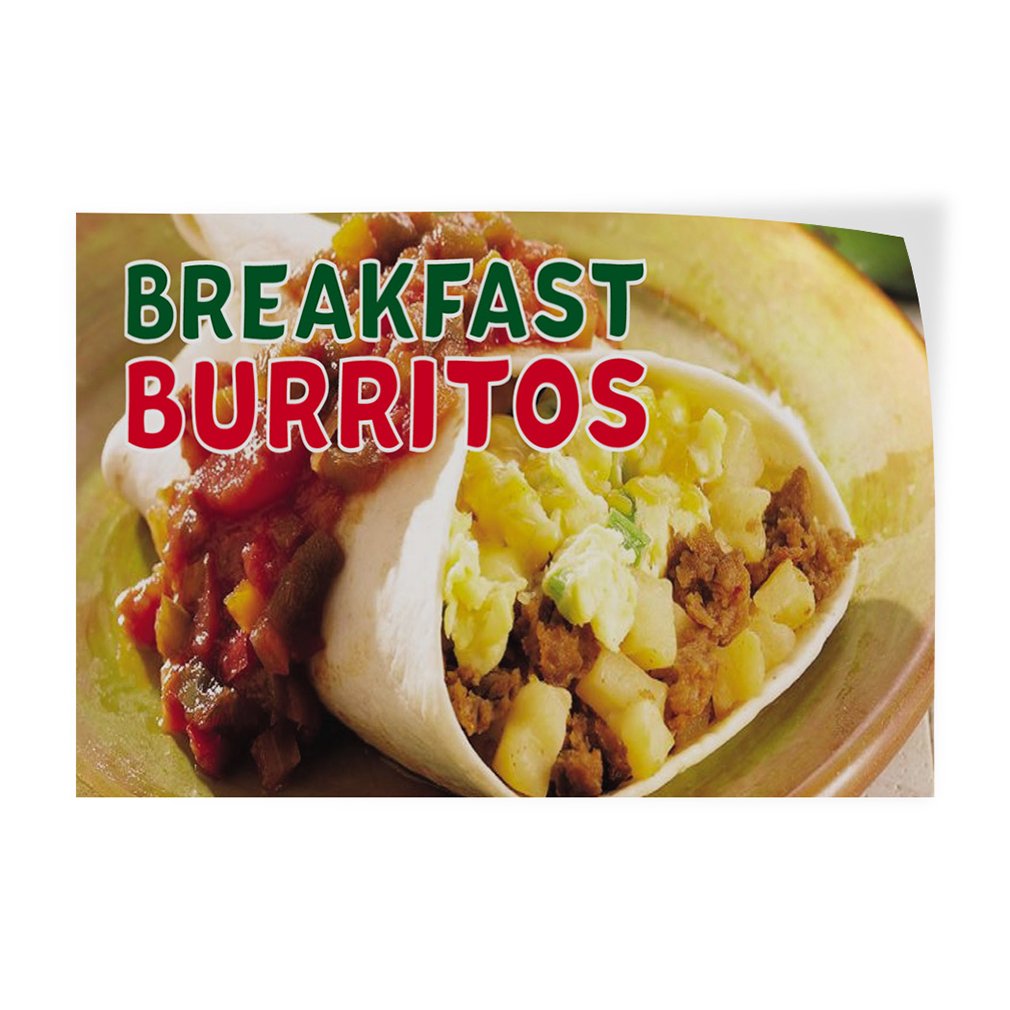 Amazon.com: Decal Sticker Multiple Sizes Breakfast Burritos #2 ...