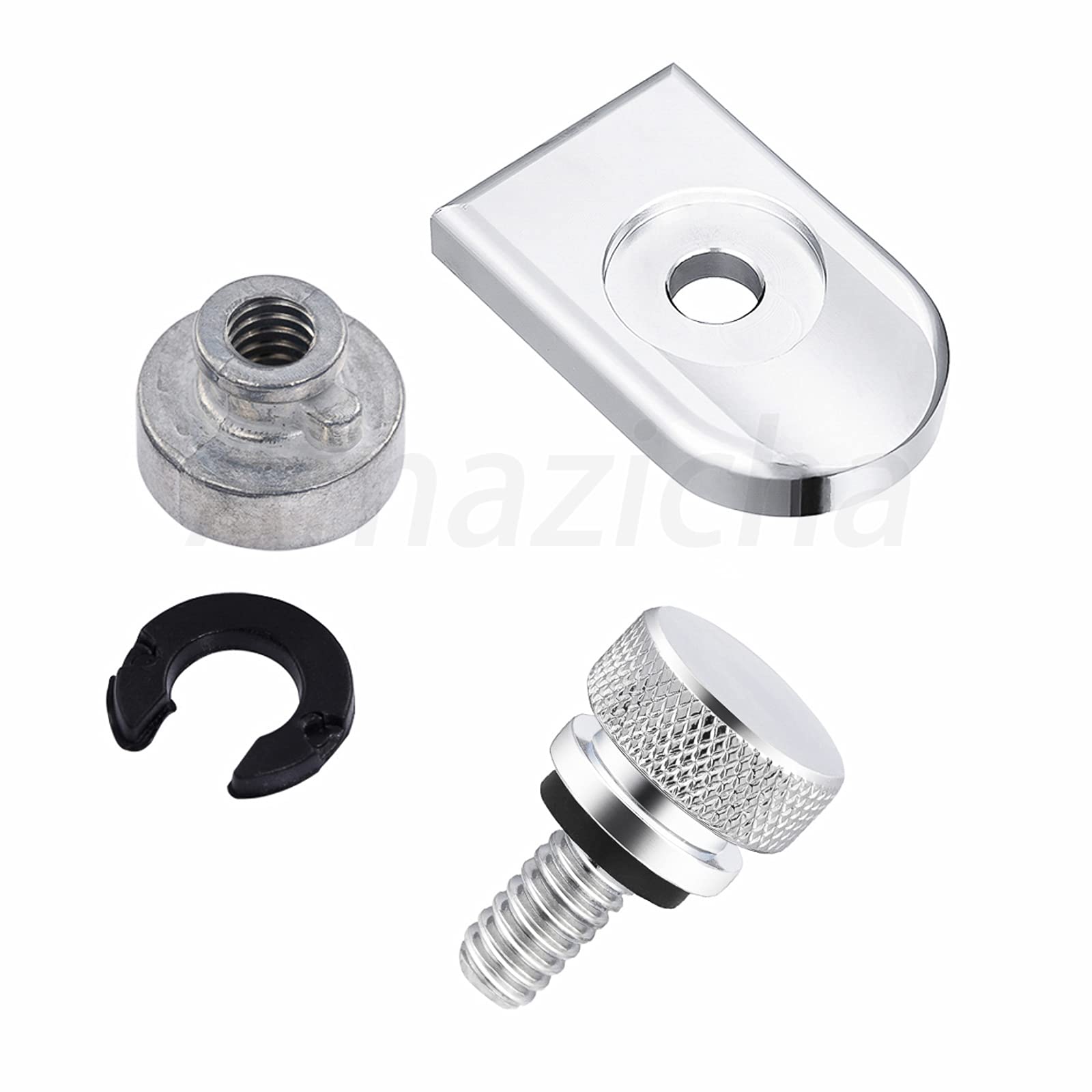 Snapklik.com : Chrome Stainless Steel Seat Bolt Nut Tab Screw Mount ...