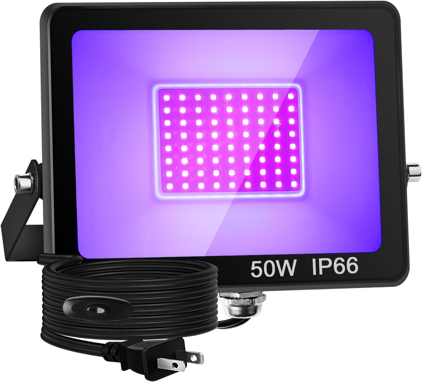 Amazon.co.jp: 紫外線ライト uv ブラックライト 50w led投光器 390nm～395nm レジン硬化用 防水 ip66 ...