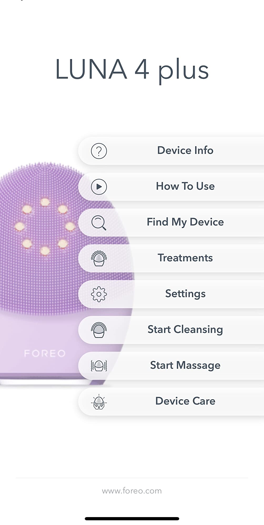 FOREO Luna 4 Plus Facial Cleansing Brush - NIR + LED Red LED Mask ...