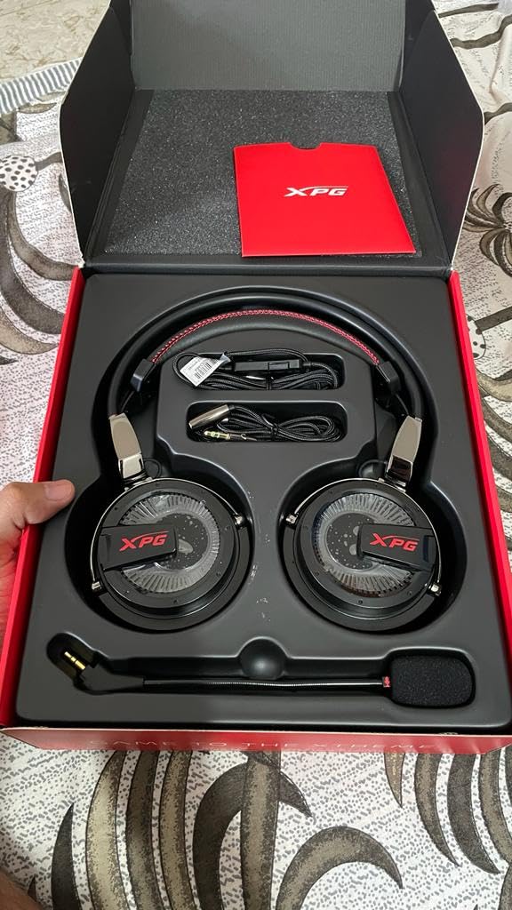 XPG PRECOG Analog Gaming Wired Headset Over The Ear Headphone with Mic ...