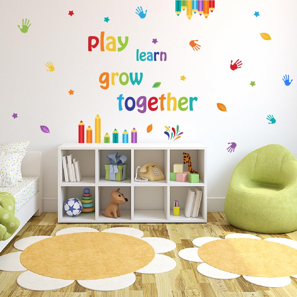 Amazon.com: SUPERDANT Colorful Playroom Wall Stickers Child ...