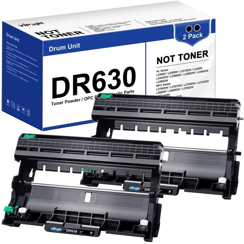 Amazon.com : Brother Genuine DR630 Drum Unit 2 Pack Yield 12000 Black ...