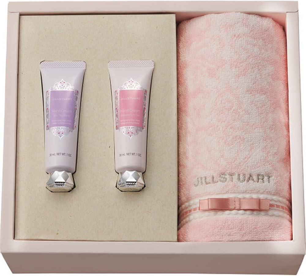 Amazon.co.jp: ジルスチュアート (JILLSTUART) ハンドクリーム 30g2本＆ フェイスタオル ギフト セット ラッピング済 (J-46) : ホーム＆キッチン