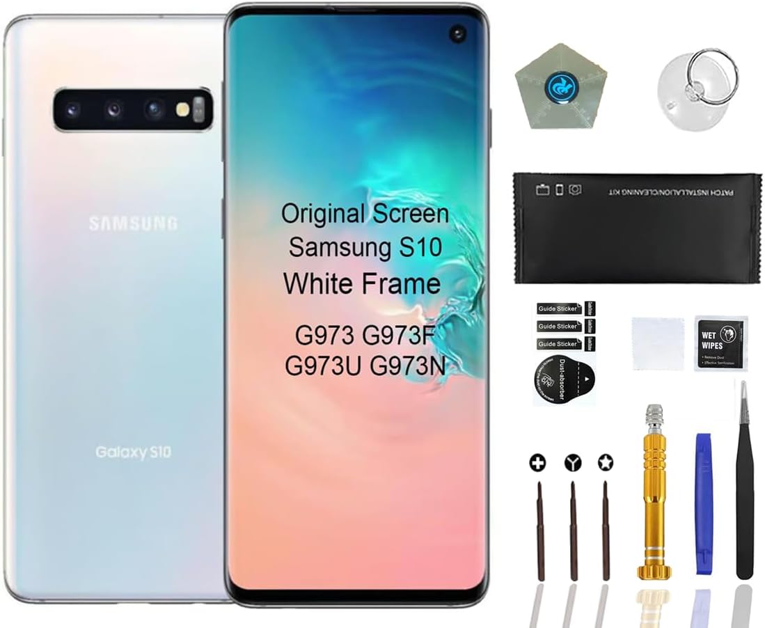 Amazon.com: Original Galaxy S10 Screen Replacement, Front Outer Lens ...