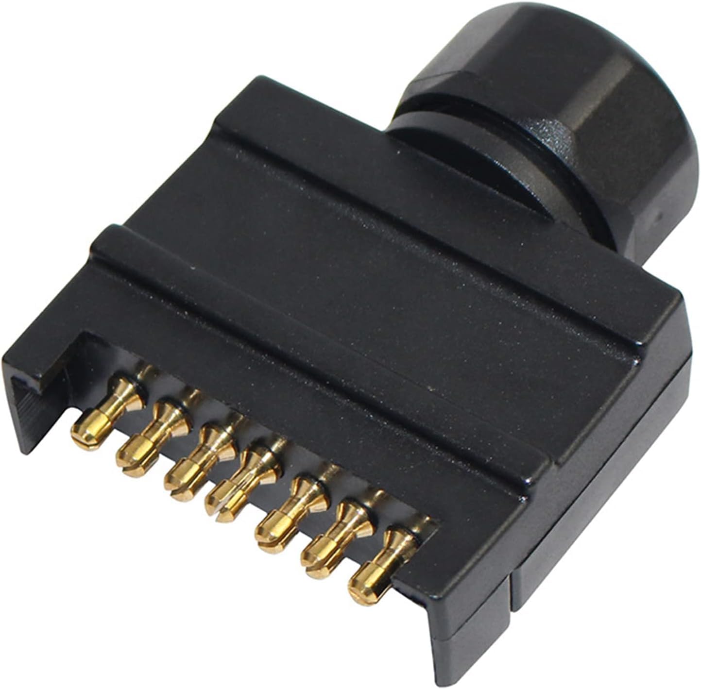 7 Pin Flat Male Trailer Socket Plug 7-Pin Connector Adapter with ...