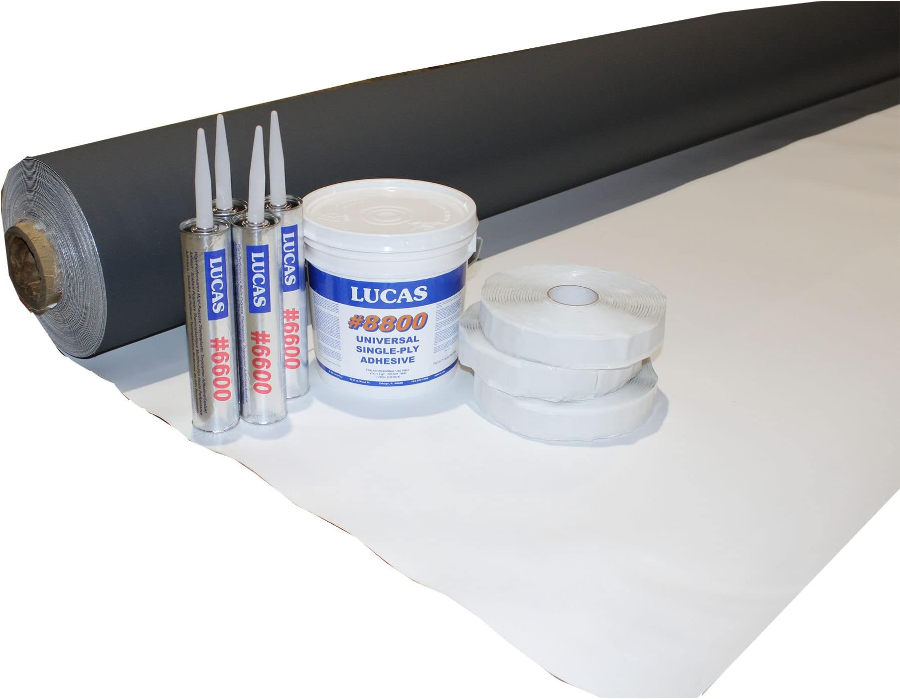 Amazon.com: TPO RV Rubber Roof Kit 45 mil | 9'6" Wide x 10'-40' Long RV ...