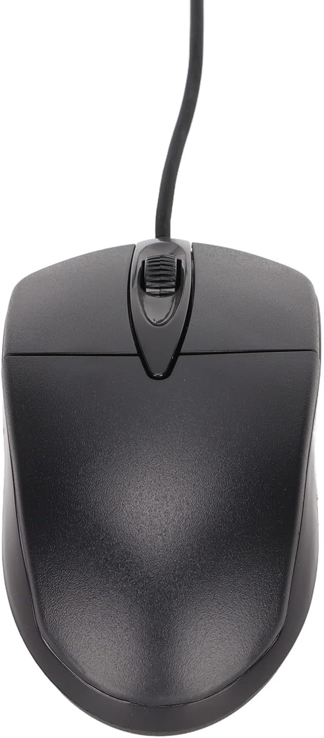 Heated Mouse, 3 Levels Adjustable Black Ergonomic 1600DPI Wired Warmer ...