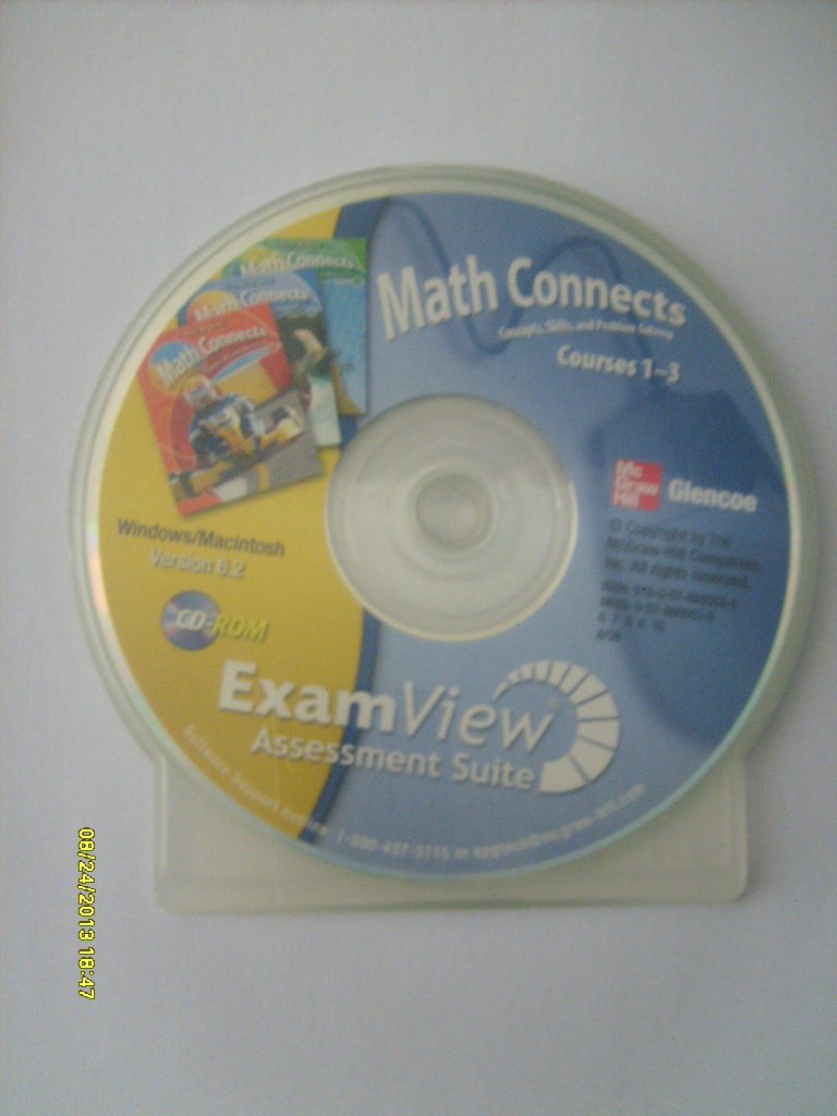 Math Connects Courses 1-3 (Exam View Assessment Suite): Glencoe ...