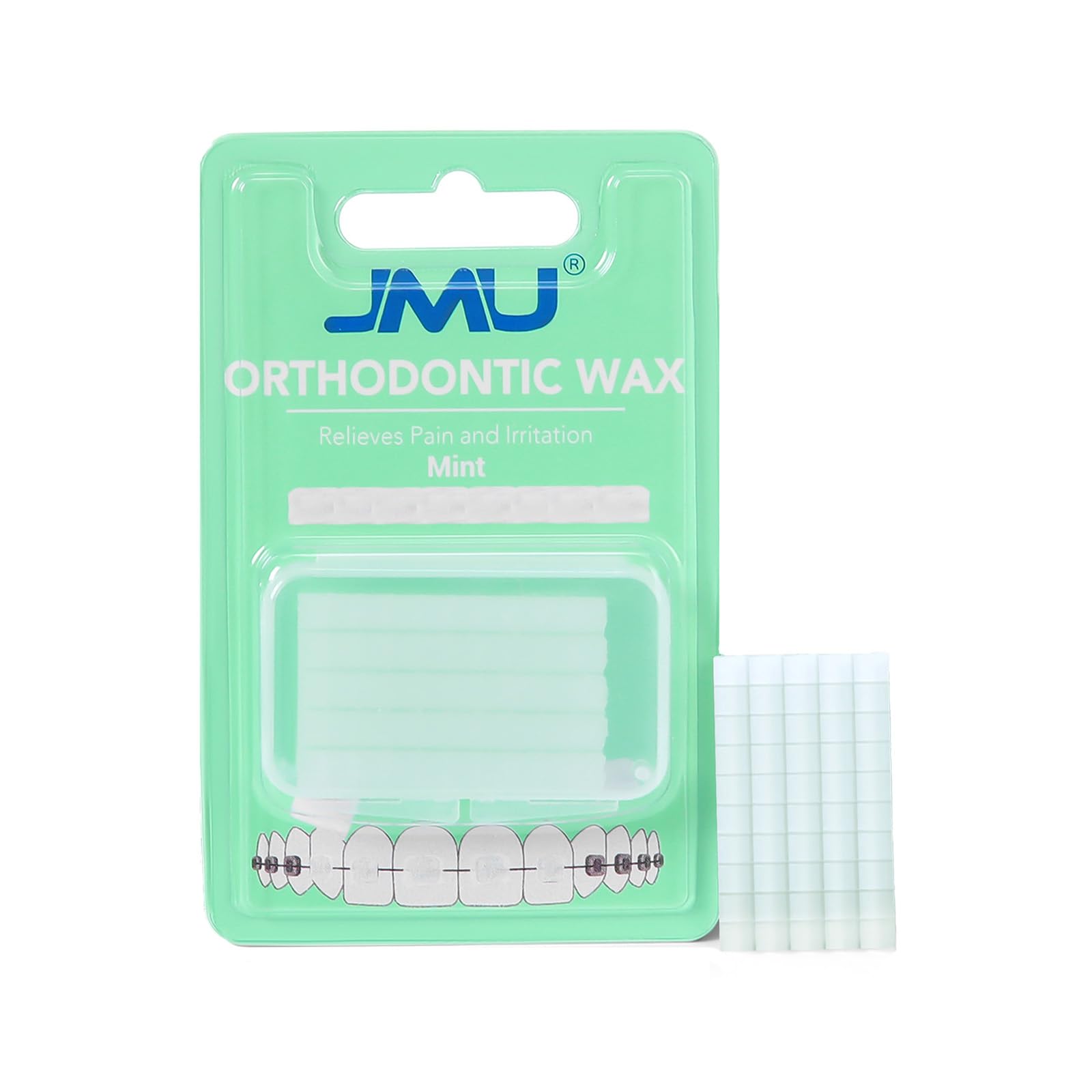Amazon.com : JMU Orthodontic Wax Mint Flavor, 1 Pack Precut 50 Dots ...